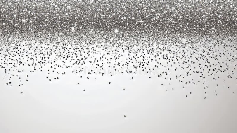 Picture of Various Snow Particles Falling on a Black Backdrop. Stock ...