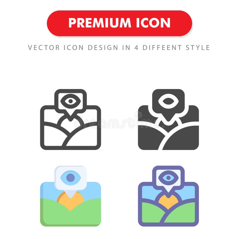 Picture View Icon Pack Isolated on White Background. for Your Web Site ...
