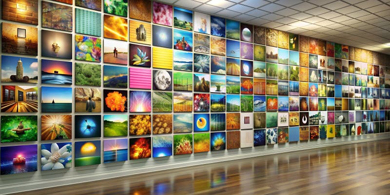 A Picture on a Wall Informative Vibrant Engaging Generative by AI Stock ...