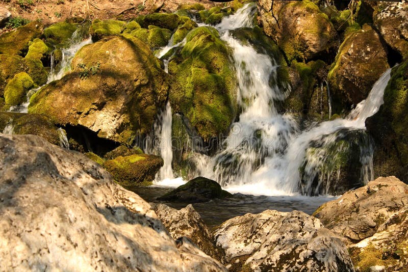Picture of Water Flow between Rocks Stock Photo - Image of landscape ...