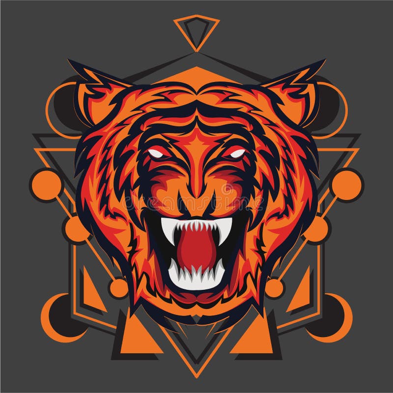 Scared Cartoon Tiger stock vector. Illustration of vector - 47477206