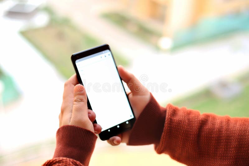 Picture of Young Man is Using Phone Stock Photo - Image of blonde, look ...