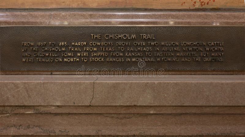 Bronze Information Plaque for Chisholm Trail by David H. Overmyer in ...