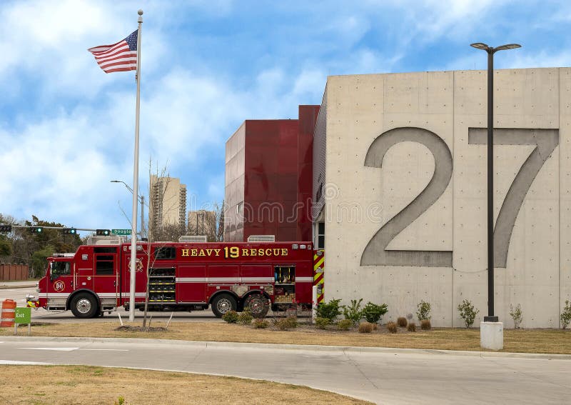 Dallas Fire and Rescue Vehicles Outside Historic Fire Station No.3 in ...