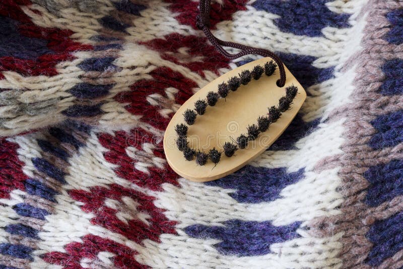 A Fluff Removal Brush on the Sweater Stock Photo - Image of fluff ...