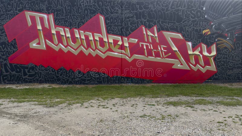 Graffiti Style Mural on an Outside Wall of Deep Ellum Storage for the ...