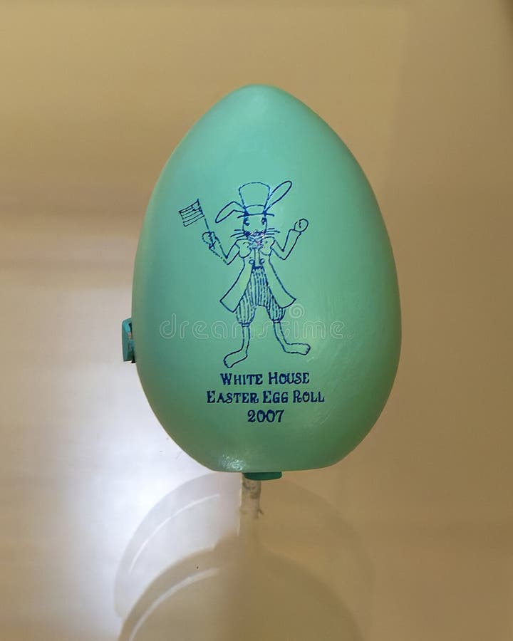 Green Egg from the 2005 White House Easter Egg Roll on Display in the ...