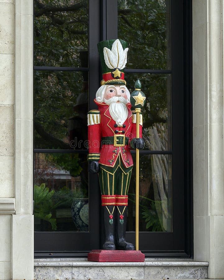 Nutcracker Solidier Standing Guard Protecting a House in Dallas, Texas ...
