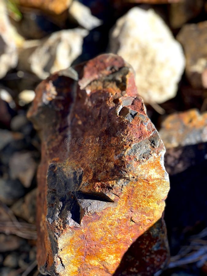 A Rock of Iron at Yosemite National Park Stock Image - Image of gems ...