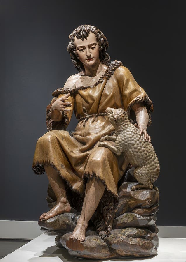 Statue of Saint John the Baptist on Display in the Meadows Museum in ...