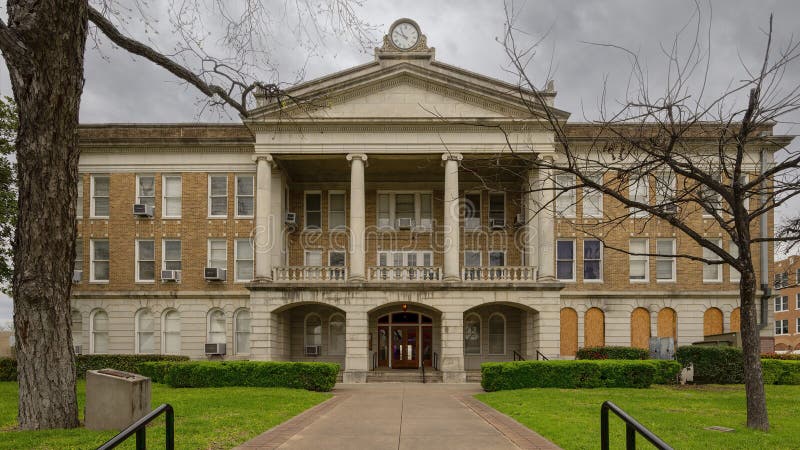 Rear View of the 1928 Uvalde County Courthouse in Downtown Uvalde ...