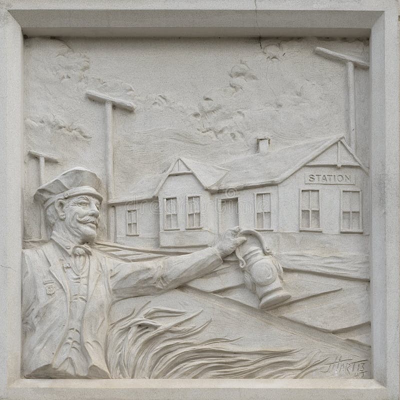 Relief on One of the Three Monolithic Columns that Comprise ...