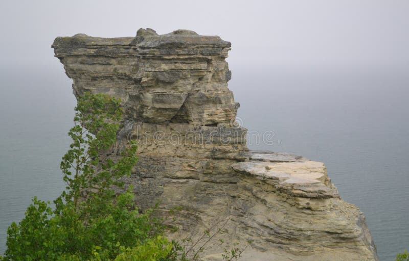 Pictured Rocks stock image. Image of shore, rocks, line - 33255507