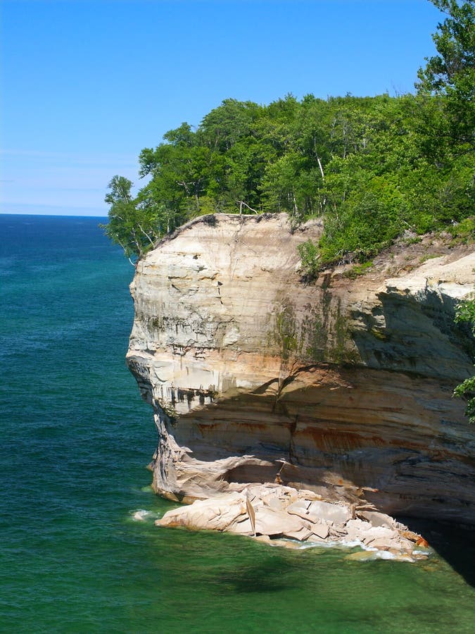 Pictured Rocks National Lakeshore Stock Photo - Image of summer ...
