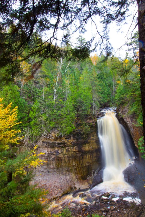 Miners Falls, Pictured Rocks National Lakeshore, Michigan Stock Photo ...