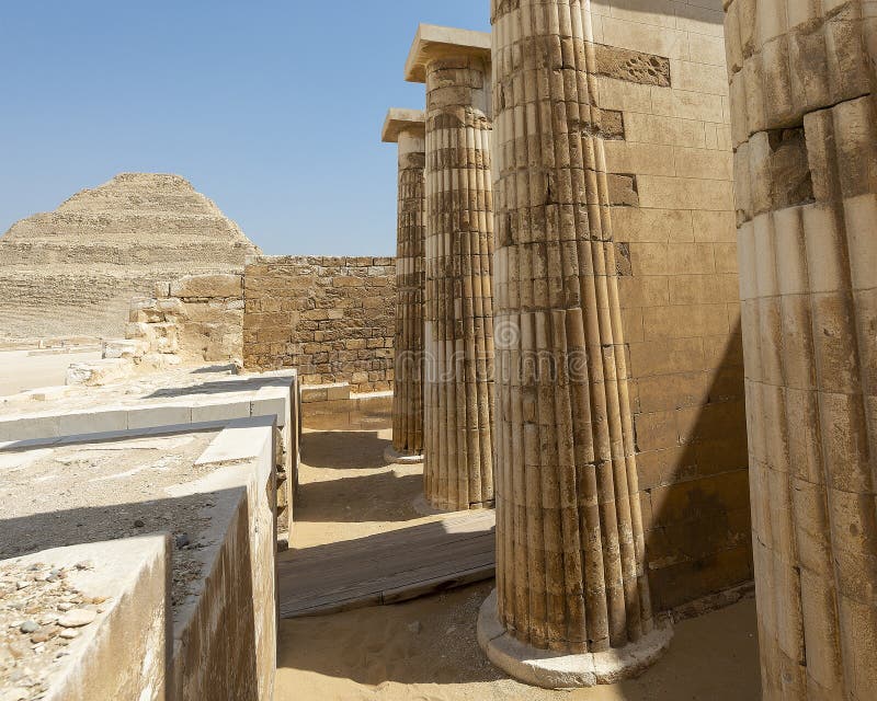 Side View of the Exit of the Entrance Colonnade from the Enclosure Wall ...