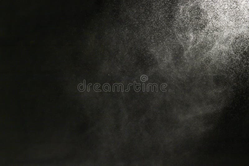 Spray Mist in a Black Background Stock Image - Image of particles ...