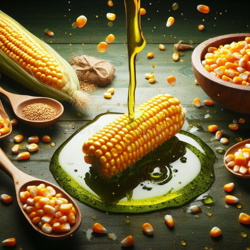 Pictures of corn oil stock photo. Image of flower, snack - 293371910
