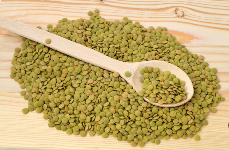 Pictures of Green Lentils with High Nutrition Stock Photo - Image of ...