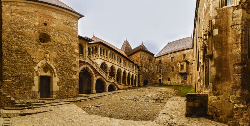 Pictures Inside the Corvin Castle Stock Image - Image of hunedoara ...