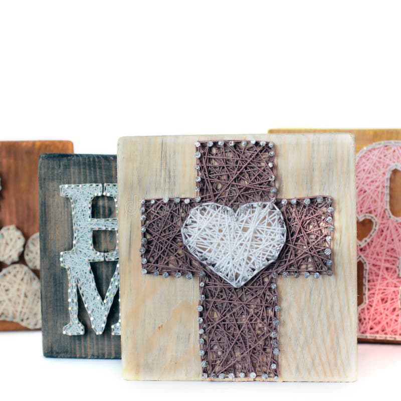 The Pictures in the Style of String Art Stock Photo - Image of space ...