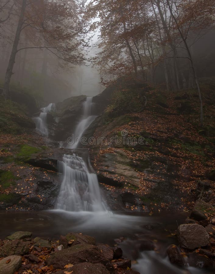 Picturesque waterfall stock image. Image of power, flowing - 13839603