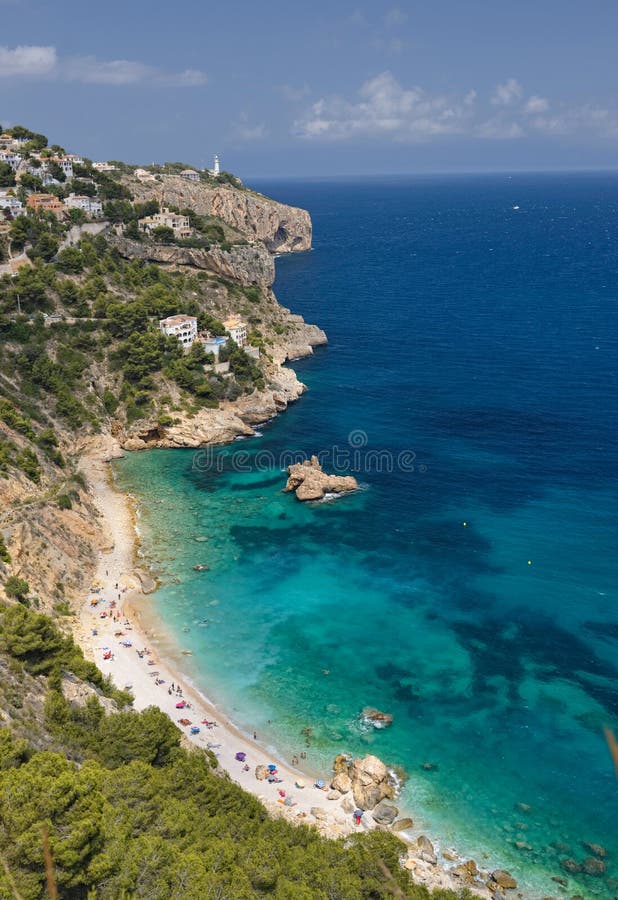 Picturesque Beach with a Serene Ocean Backdrop, Featuring a Dramatic ...