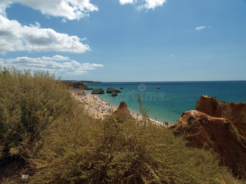 Picturesque Beaches of the Algarve Stock Photo - Image of beach, coast ...