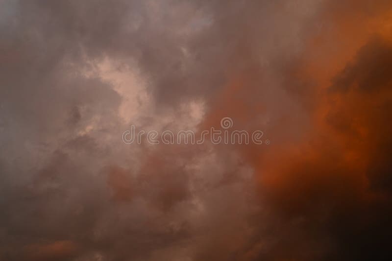 Picturesque, Dramatic Stormy Sky with Dark Clouds, Approaching ...