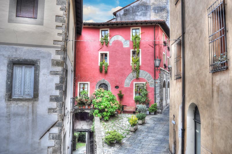 Picturesque Corner in Barga Stock Image - Image of range, path: 63961167
