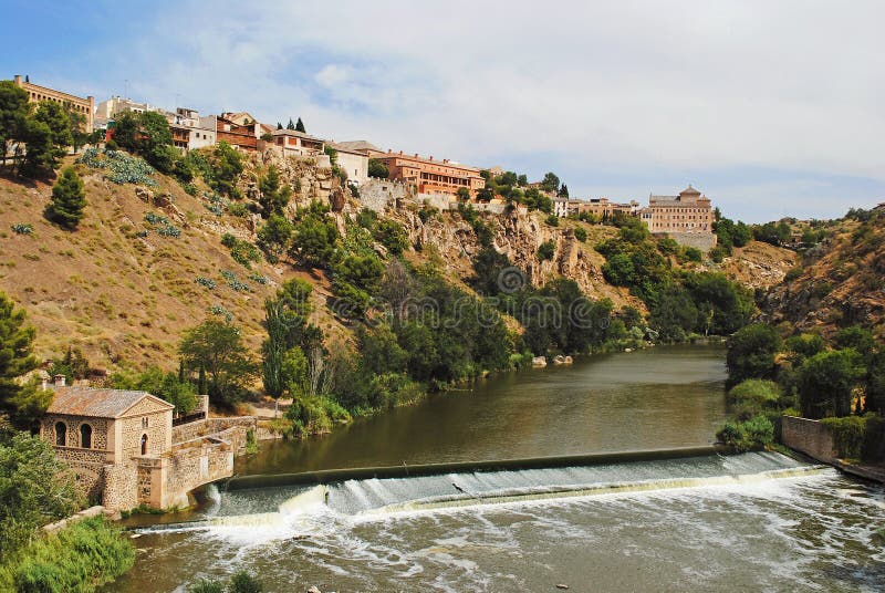 Picturesque Landscape of the River in Toledo, Spain Stock Photo - Image ...