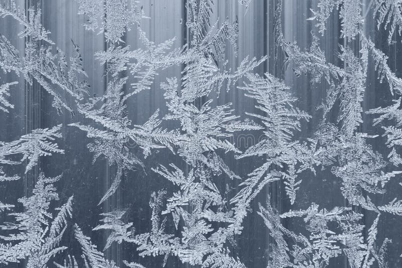 Picturesque Natural Ice Pattern on Polymer Surface. Macro Photography ...