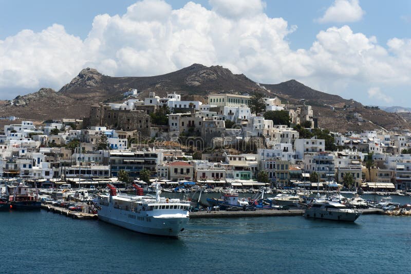 Picturesque Port, Paros, Greece Stock Photo - Image of greek, tourism ...