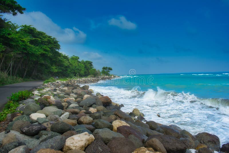 Picturesque Seaside View in Jamaica Stock Photo - Image of seaside ...