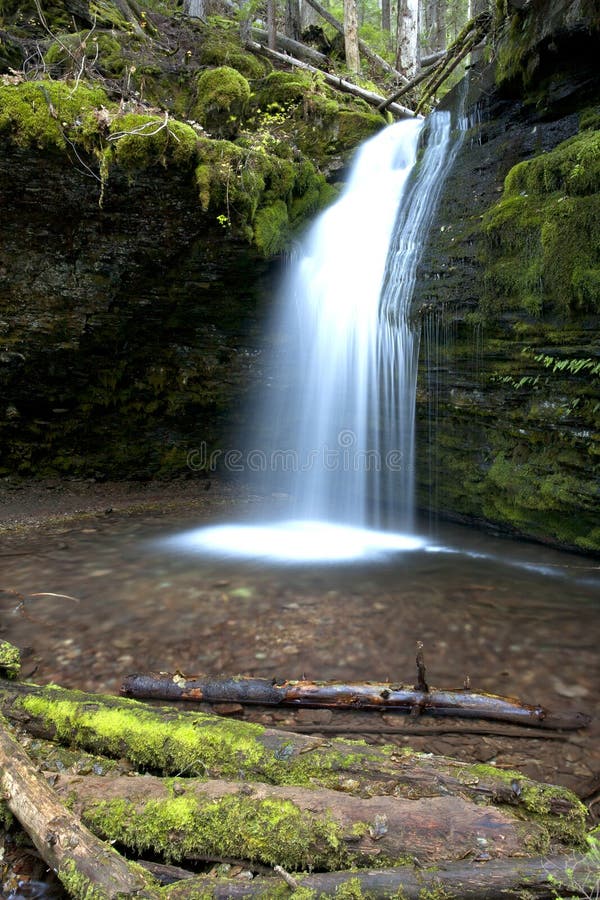Shadow falls in Idaho. stock photo. Image of falls, green - 16623080