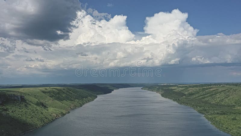 The Picturesque Upper View on a River Channel. Stock Photo - Image of ...