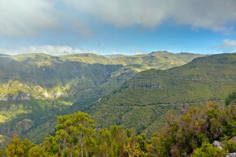 Picturesque View of the Green Mountains. Hiking in the Mountains. Stock ...