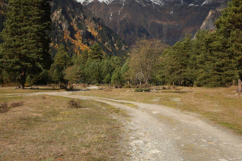 Picturesque View of Pathway in Beautiful Mountains Stock Photo - Image ...