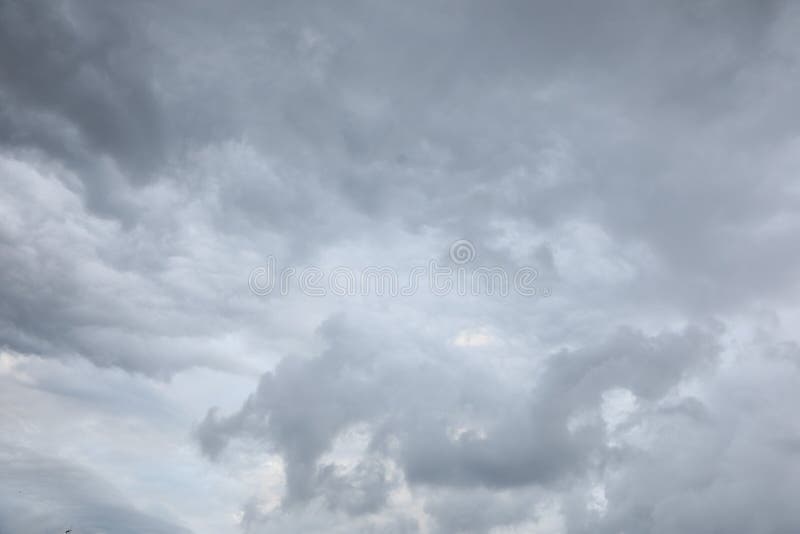 Picturesque View of Sky with Heavy Rainy Clouds Stock Image - Image of ...
