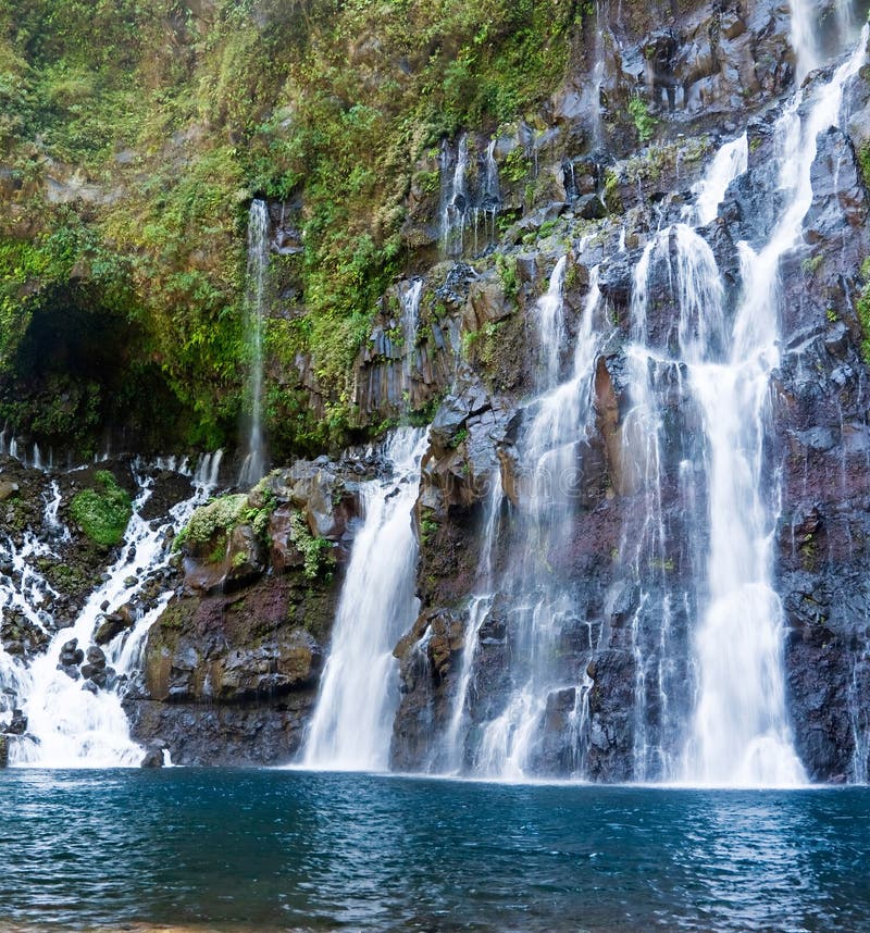 Picturesque waterfall stock image. Image of scenery, cliff - 16787943