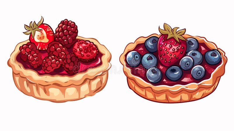 Whimsical Pie Cartoon Illustration for Dessert Lovers Stock Vector ...