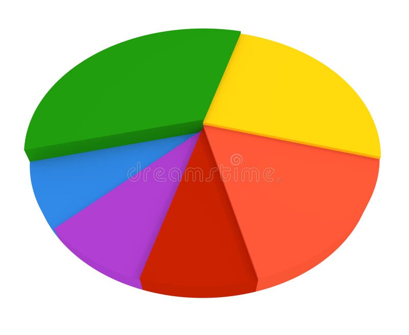 Pie chart stock illustration. Illustration of computational - 19908659