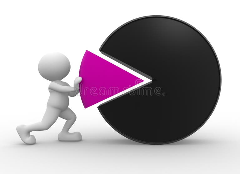 Business Man Pushing Pie Chart Stock Illustrations – 325 Business Man ...