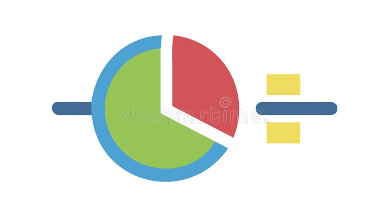 Pie Chart Analysis Icon for Data and Comparison, Vector Design Generative AI Stock Vector ...