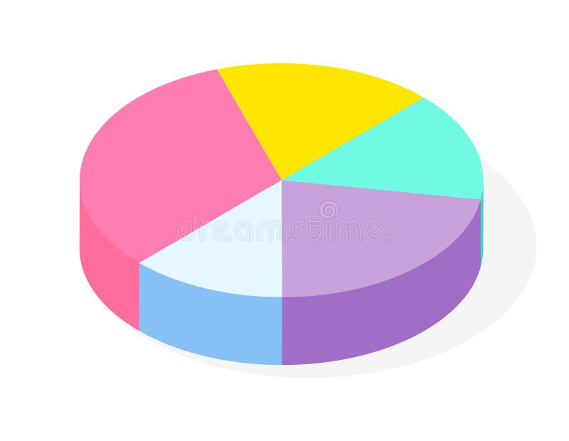 Colorful Vector 3d Pie Diagram, Pie Chart, Digital Marketing, Round ... Colorful Vector 3d Pie Diagram, Pie Chart, Digital Marketing, Round ...