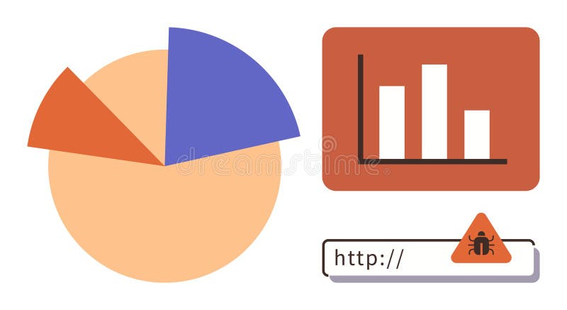 Data Analysis with Pie Chart, Bar Graph, and Warning of Cybersecurity ...