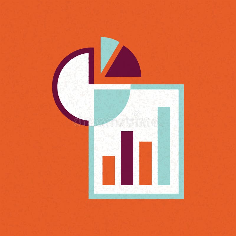 Pie Chart and Bar Graph. Vector Illustration Decorative Background ...