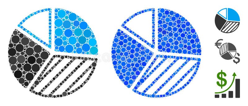 Pie Chart Composition Icon of Circle Dots Stock Vector - Illustration ...