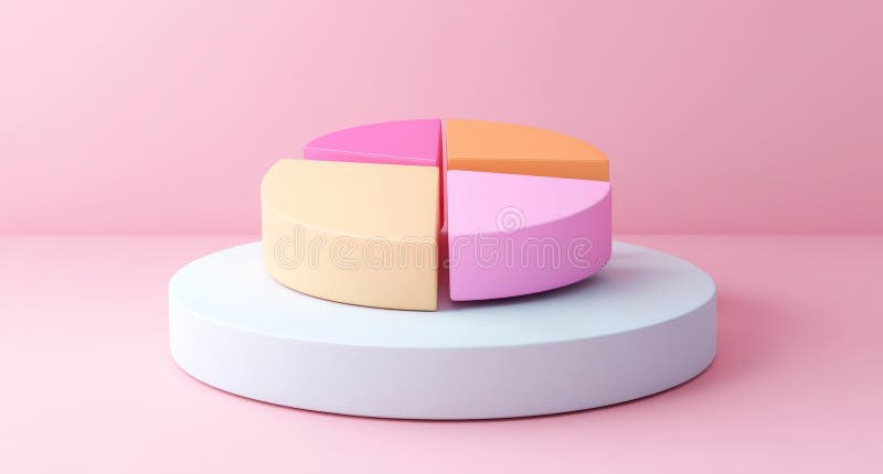 Minimalist Pink-themed Cosmetic Products on Geometric Display Stock ...