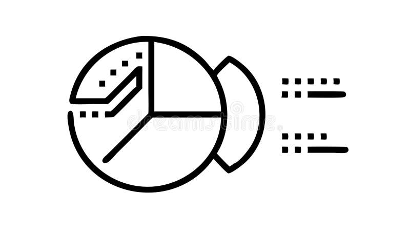 Pie Chart with Data, Business Analysis and Statistics, Vector Design Generative AI Stock Vector ...